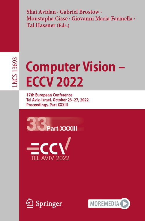 Computer Vision ECCV 2022 By Shai Avidan | World of Books