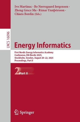 Energy Informatics By Ivo Martinac | World of Books US