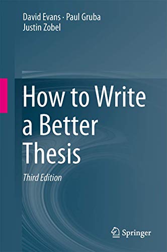 How to Write a Better Thesis| World of Books GB