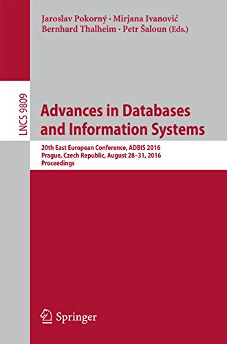 Advances in Databases and Information Systems By Jaroslav Pokorn ...