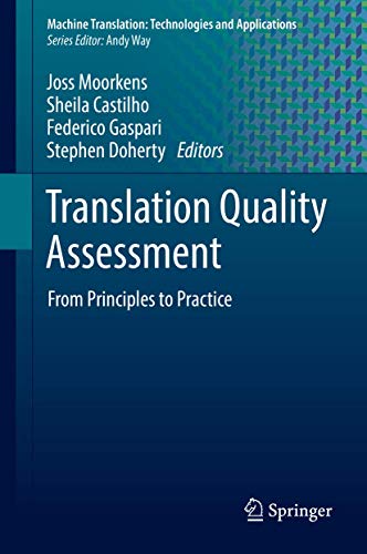 Translation Quality Assessment By Joss Moorkens | World of Books US