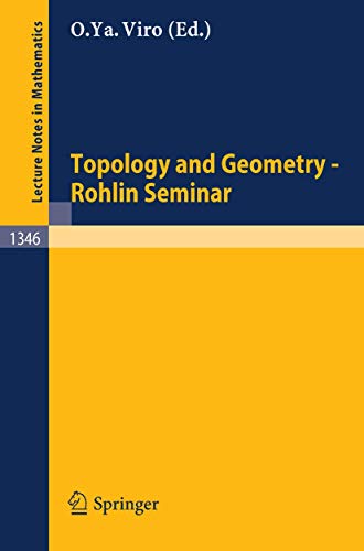 Topology and Geometry - Rohlin Seminar By Oleg Y Viro | World of Books GB