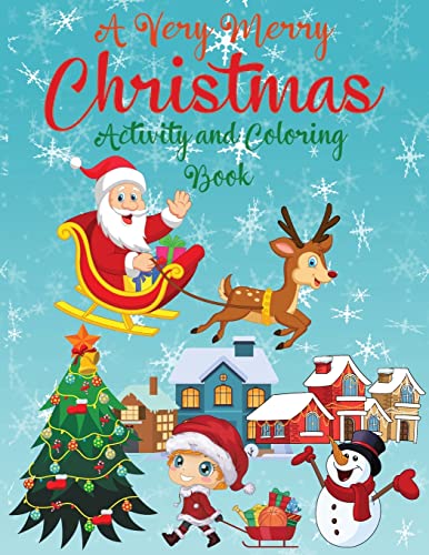 A Very Merry Christmas Alphabet Activity Book for Kids Ages 4-8 By Lep ...