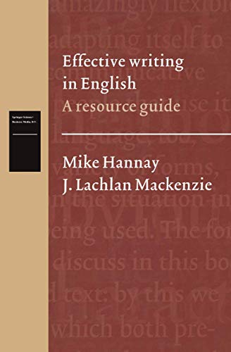Effective writing in English By Mike Hannay | World of Books GB
