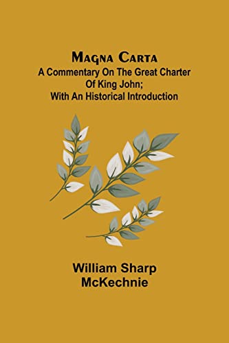 Magna Carta By William Sharp Mckechnie | World of Books GB