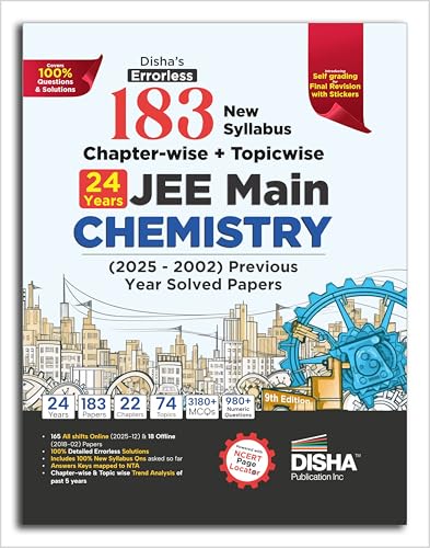 Dishas New Syllabus Chapterwise Topicwise JEE Main Chemistry Previous ...