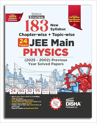 Disha's 183 New Syllabus Chapter-wise & Topic-wise JEE Main Physics ...