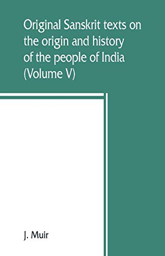 Original Sanskrit texts on the origin and history of the people of ...