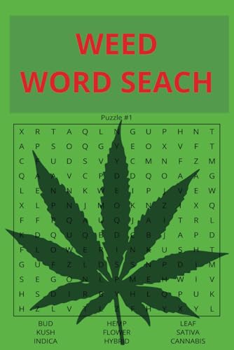 Weed Word Search: Weed Word Search Puzzle Book de Robert Stanford ...