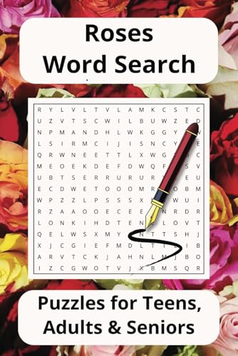 Roses Word Search Puzzle Book: Word Searches with Easy to Read Print ...