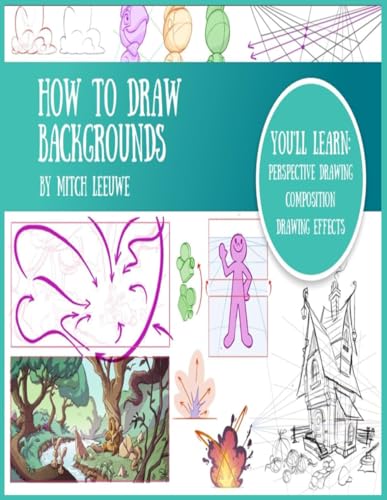 How to Draw Backgrounds By Mitch Leeuwe | World of Books US