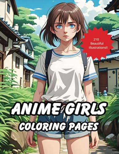 Amine Girls Coloring Pages By Publishing Jezter | World of Books US