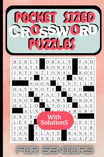 Pocket Sized Crossword Puzzles for Seniors : Crossword Puzzle Books for ...