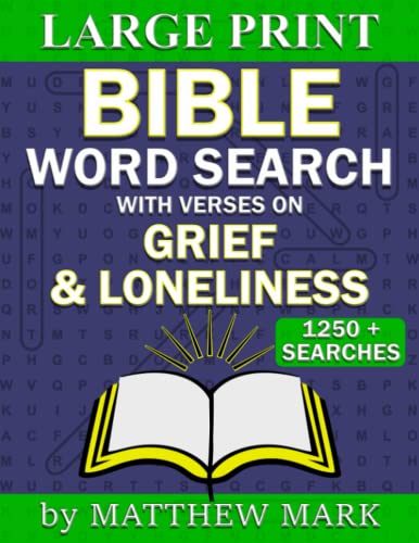 Large Print Bible Word Search - with Verses on Grief and Loneliness By ...