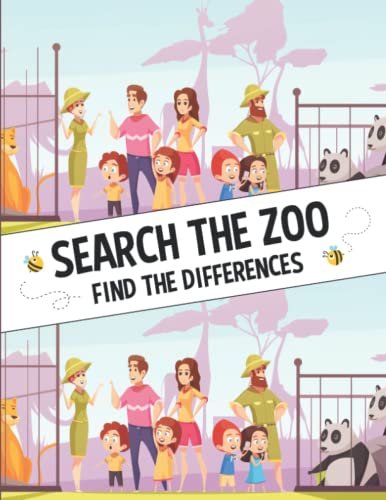Search The Zoo, Find The Differences: Spot The Differences Search And ...