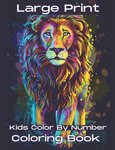 Large Print Kids Color By Number Coloring Book By Terri Cox | World of ...