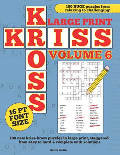 Large Print Kriss Kross Volume 6 By Clarity Media | World of Books