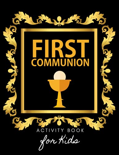First Communion Activity Book For Kids: First Holy Communion Coloring ...