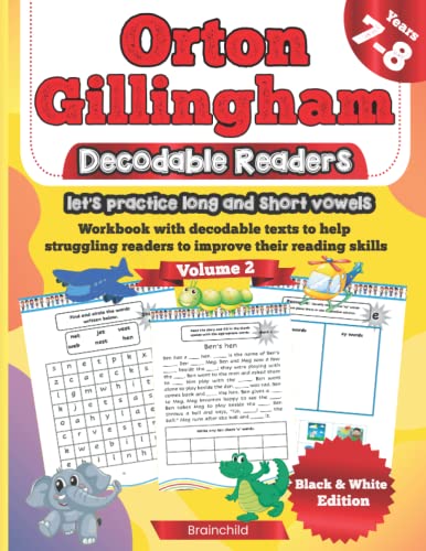 Orton Gillingham Decodable Readers: Let's Practice Long and Short ...