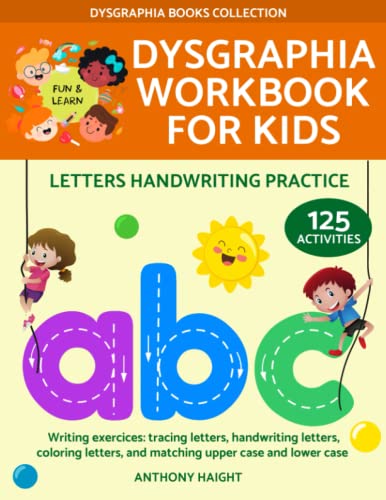 Dysgraphia workbook for kids. Letters handwriting practice.: Writing ...