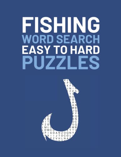 Fishing Word Search: Easy To Hard Word Find Puzzles For Fishing Lovers ...
