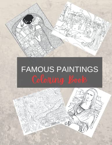 Famous Paintings Coloring Book: Van Gogh, Picasso, Monet, Da Vinci ...