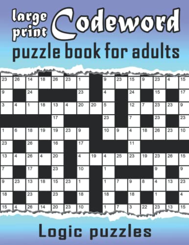 Large print Codeword puzzle book for adults: Entertain your mind with ...