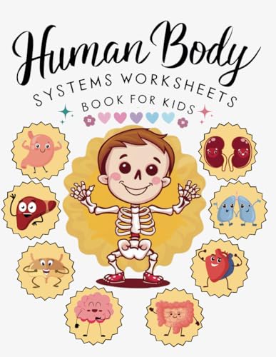 human body systems worksheets book for kids: fun worksheets and ...
