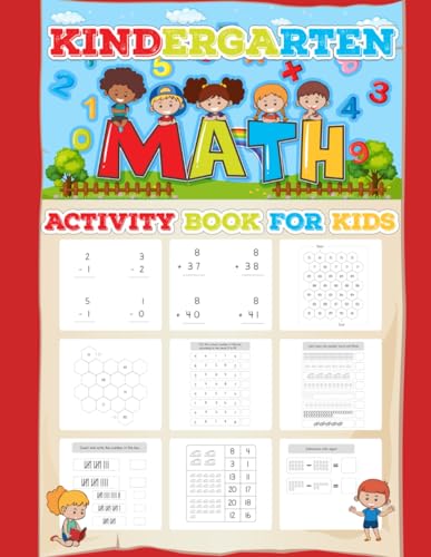 Kindergarten Math Activity Book for Kids: Fun kindergarten and ...