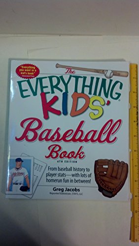 The Everything Kids' Baseball Book By Greg Jacobs | Used ...