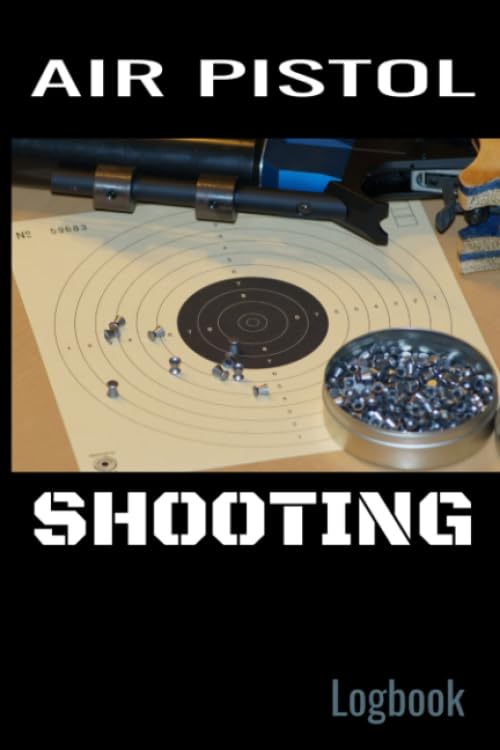 Air pistol shooting logbook: Shooting logbook 6x9 inches 150 double ...