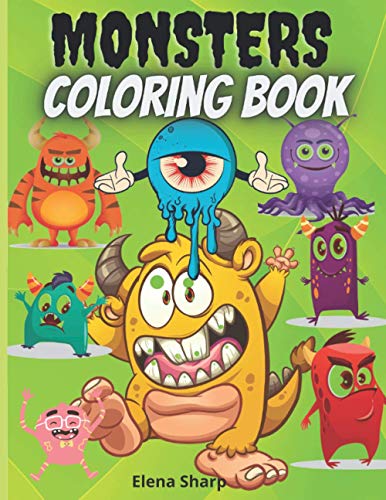 Monsters Coloring Book: Funny Monsters Coloring Book For Kids, Awesome ...