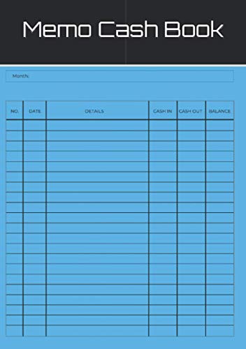 Memo Cash Book: Petty Cash Book. Simple Ledger. Journal for Small ...