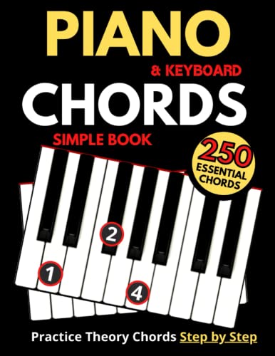 Piano and Keyboard Simple Chords Book, Theory Chord Step by Step ...