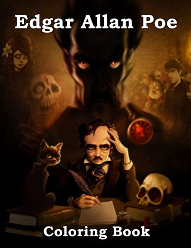 Edgar Allan Poe Coloring Book: An Amazing Coloring Book With Lots Of ...