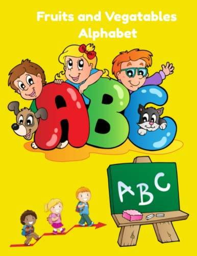 Fruits and Vegetables Alphabet Coloring Book | Alphabet Coloring Book ...
