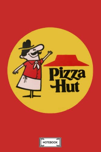 Vintage Pizza Hut Jwokcteziu Notebook: Lined College Ruled Paper, Matte ...