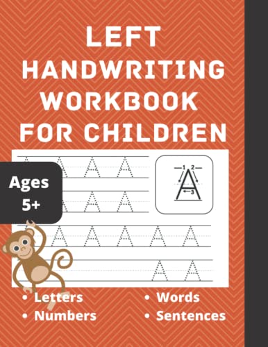 Left Handwriting Workbook for Children - Trace English Alphabets and ...