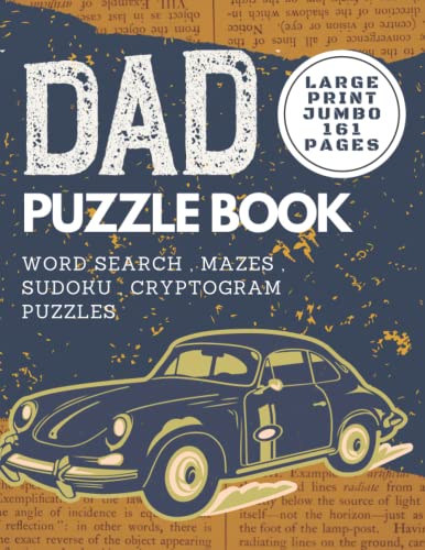 Fathers Day Gifts : Dad Puzzle Book | Word Search , Mazes , Sudoku ...
