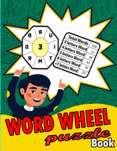 Word Wheel Puzzles Book For Large Print: Seven Letters sequential ...