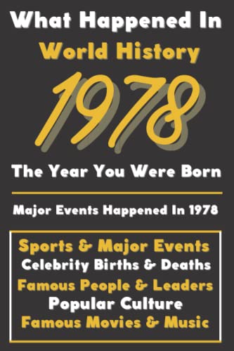 What Happaned in World History 1978 The Year You Were Born: Special ...