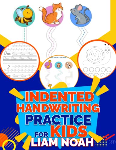 Indented Handwriting Practice for Kids: indented cursive Uppercase and ...