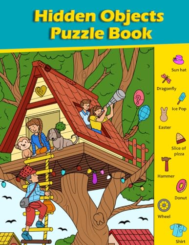 Hidden Objects Puzzle Book: Kids Search, Find, and Seek Activity Book ...