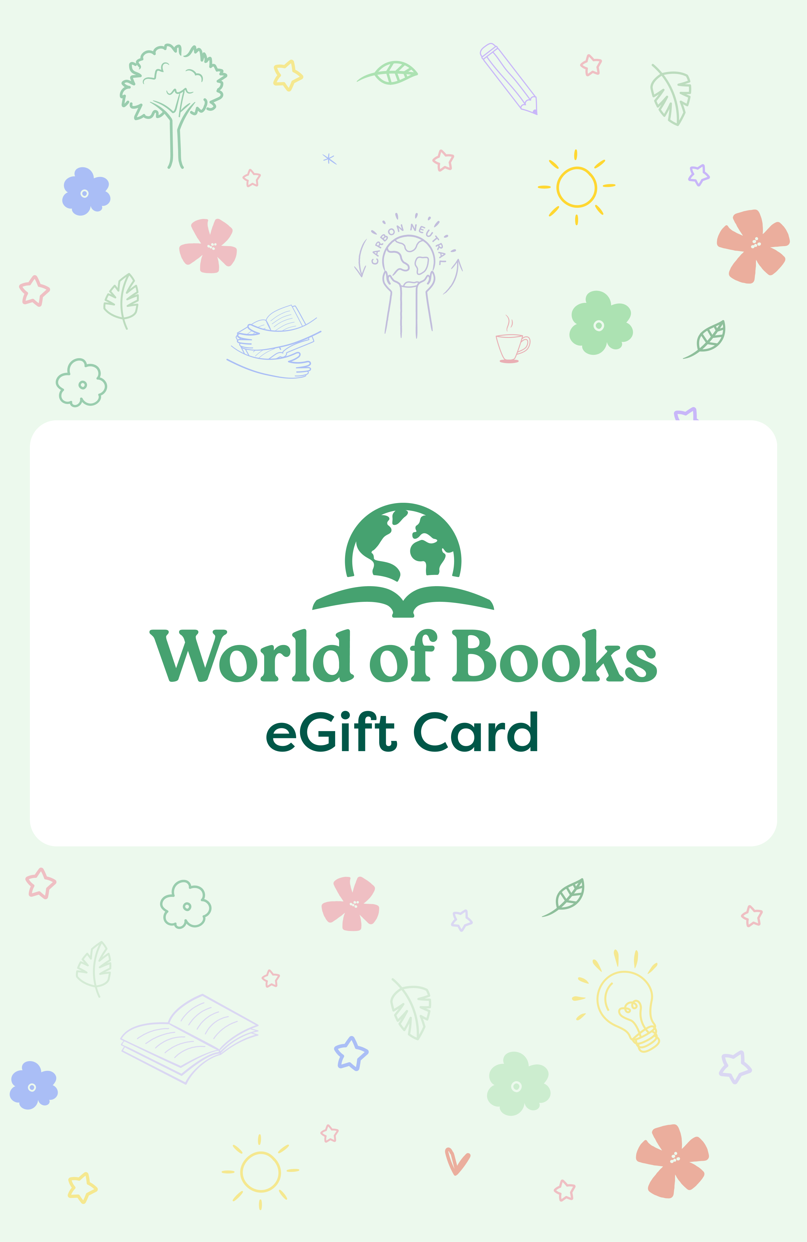 World of Books eGift Card| Gift Cards at World of Books GB